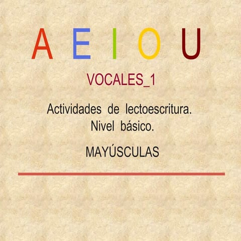 vocales en power point varios niveles ma | PPT