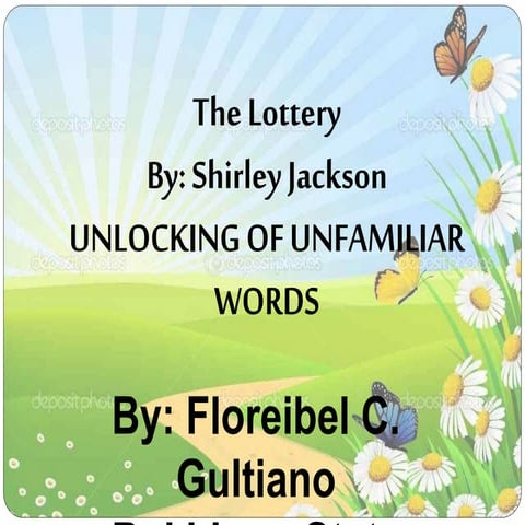 The Lottery | PPT