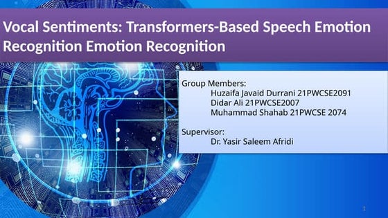 SPEECH EMOTION RECOGNITION | PDF | Artificial Intelligence | Technology ...