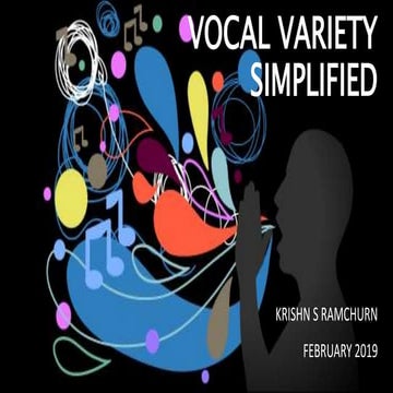 Vocal Variety Simplified | PPTX