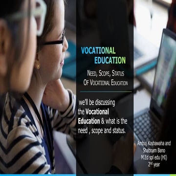 Vocational Education in India | PPTX
