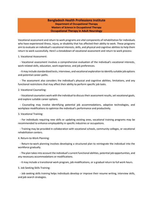 grading activity in occupational therapy | PPTX