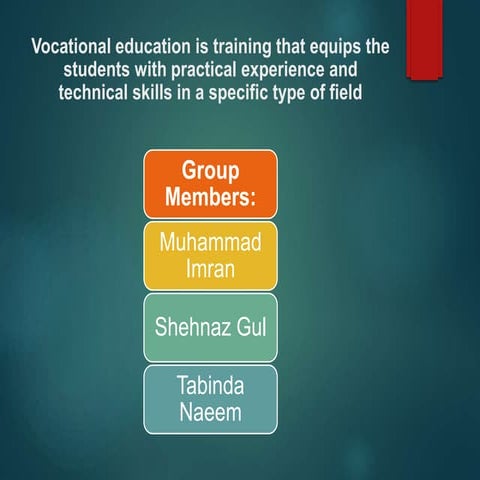 Vocational education and ict | PPTX