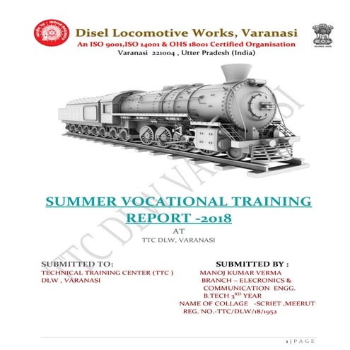 Vocational training Report for ECE department | PDF | Automotive