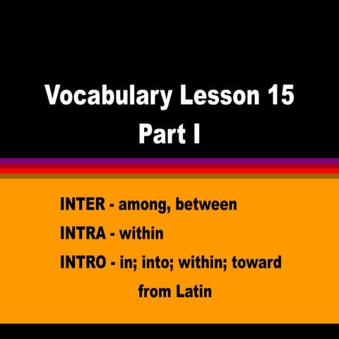 VL15 Part 1 | PPT