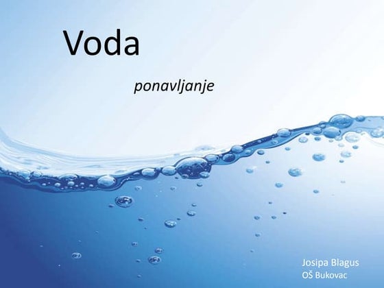 Voda prezentacija | PPTX