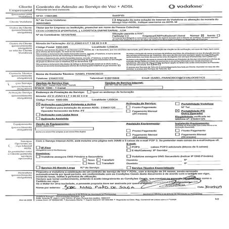 Vodafone fixed contract | PDF