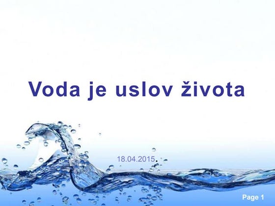 Voda prezentacija | PPTX