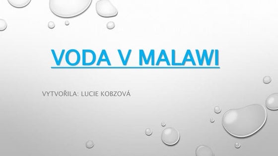 Minerální voda | PPTX