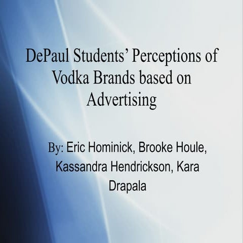 Vodkaads | PPT | Alcoholic Beverages | Food & Drink