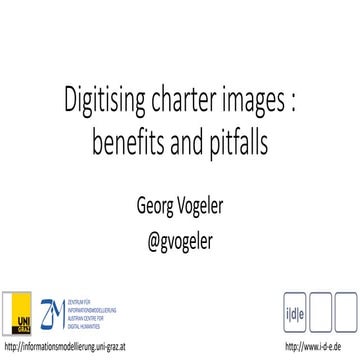 Digitising charter images : benefits and pitfalls | PDF