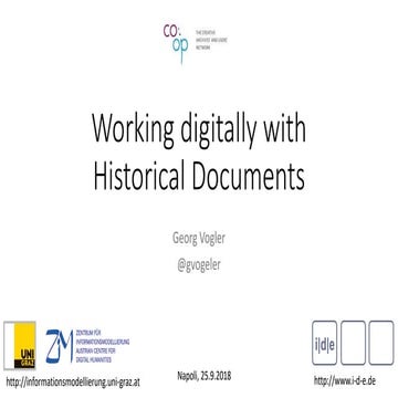 Working digitally with Historical Documents | PDF | Desktop Publishing ...
