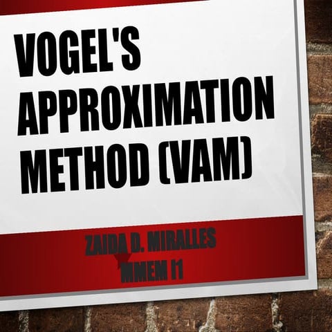 VOGELS-APPROXIMATION-METHOD_FINAL_ZAIDA-D.-MIRALLES.pptx