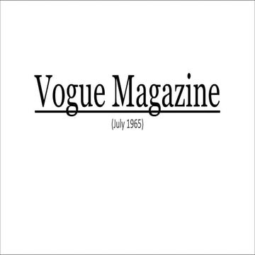 EDUQAS MEDIA STUDIES A LEVEL COMPONENT TWO SECTION B VOGUE AND THE BIG ...