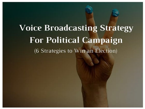 How to Promote Your Election Campaign | PPT