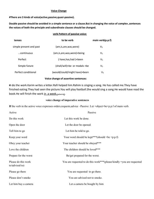 Active passive sentences | PDF