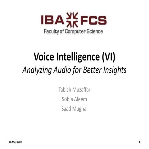 Voice Intelligence | PPTX