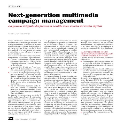 Next-generation Multimedia Campaign Management | PDF
