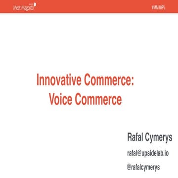 Innovative Commerce: Voice Commerce | PDF
