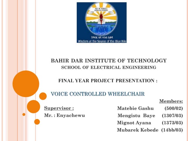 VOICE CONTROLLED WHEELCHAIR using Amharic.pdf VOICE CONTROLLED WHEELCHAIR using Amharic.pdf
