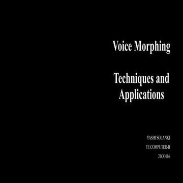 voice morphing.pptx