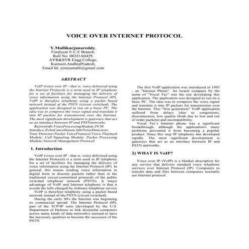 Network audio transmission | PPTX