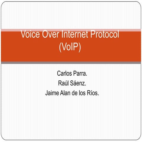 Voice over internet protocol (vo ip) | PPT