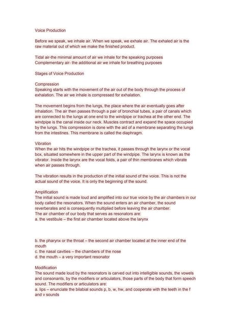 Vocal Anatomy | PPT | Ear, Nose and Throat Conditions | Diseases and ...