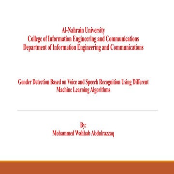 voice and speech recognition using machine learning | PDF | Computing ...