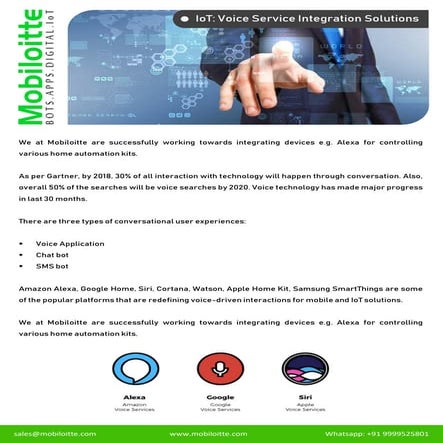 Voice service integration solutions | PDF | Consumer Electronics | Technology & Computing