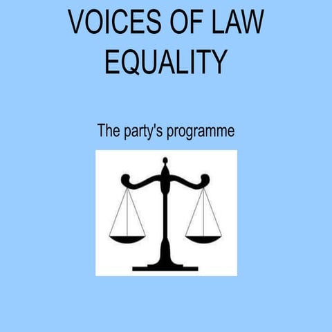Voices of law equality | PPTX