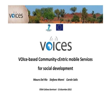 Seminario Carole Salis, Mauro Del Rio e Stefano Monni, 13-12-2012 | PPT