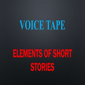 Voice tape | PPTX