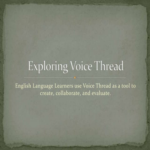 Voice thread | PPTX