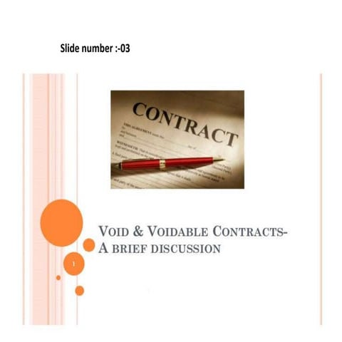 VOID VALID VOIDABLE CONTRACT 3 | PPTX