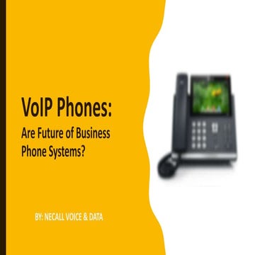 VoIP Phones - Future of VoIP Telephone Systems | PPTX