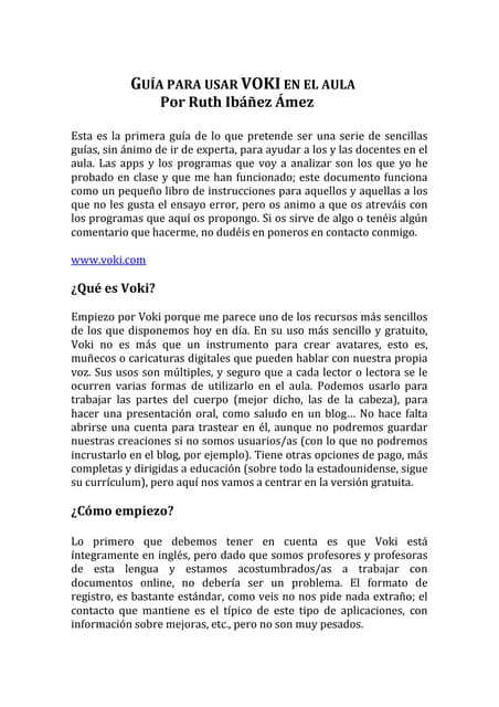 Todo sobre Voki | PPTX
