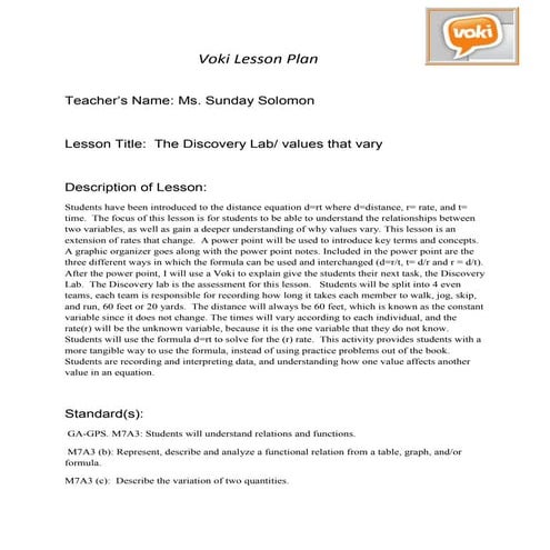 Jeopardy Lesson Plan | DOC