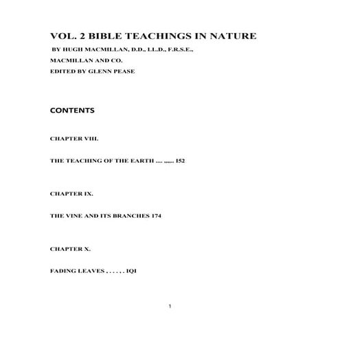 Vol. 2 bible teachings in nature | PDF