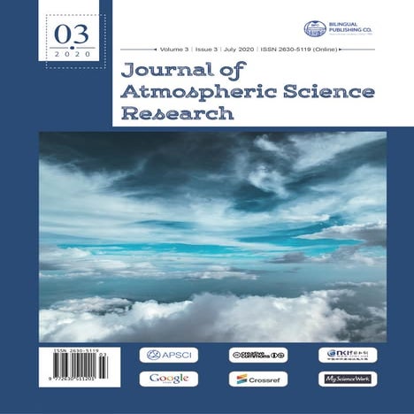 Journal of Atmospheric Science Research | Vol.3, Iss.3 July 2020 | PDF
