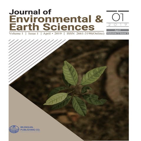 Journal of Environmental & Earth Sciences | Vol.1, Iss.1 | PDF