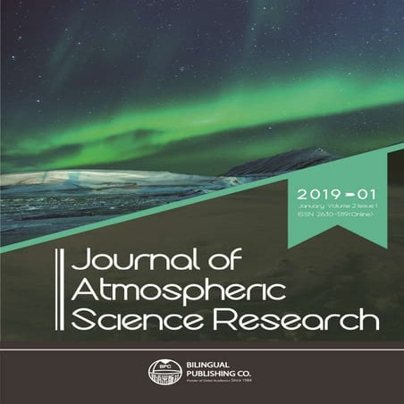 Journal of Atmospheric Science Research | Vol.2, Iss.1 | PDF | Weather ...