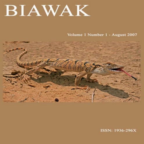 Quarterly Journal of Varanid Biology and Husbandry #Vol1 no1 | PDF ...
