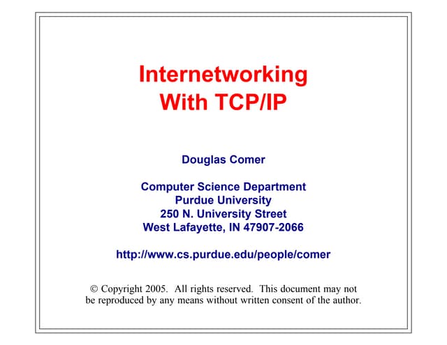 TCP/IP Network ppt | PPT