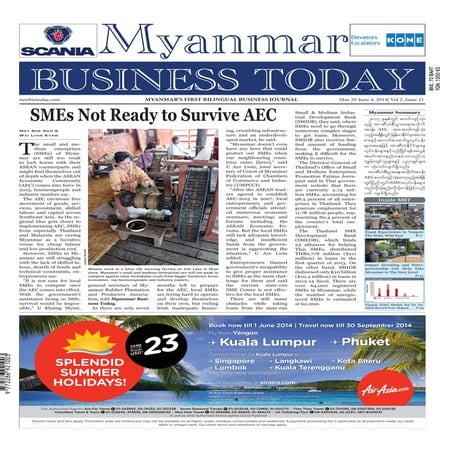 Myanmar Business Today - Vol 2, Issue 21 | PDF
