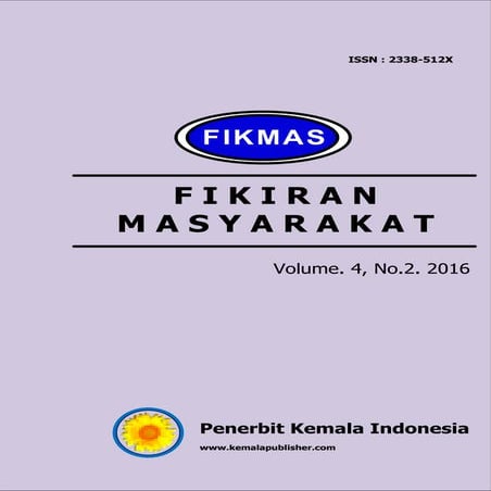 Jurnal Fikiran Masyarakat (Volume. 4 No. 2, 2016) | PDF
