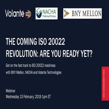 The coming ISO 20022 revolution: are you ready yet? | PDF