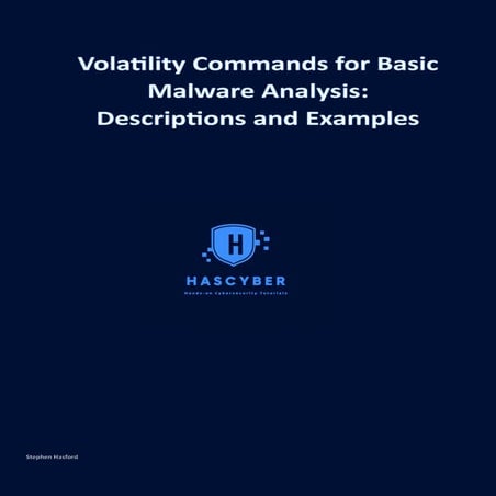 Volatility Commands for Basic Malware Analysis- Descriptions and Examples | PDF