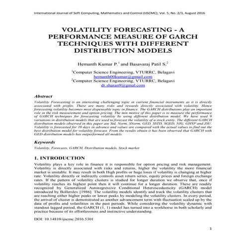 Volatility forecasting a_performance_mea | PDF