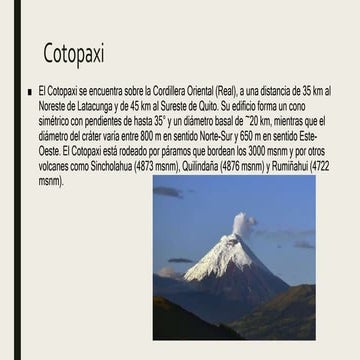 Volcanes de ecuador | PPTX